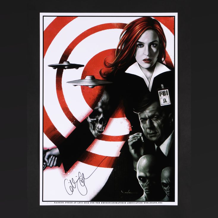 Lot 537 - Poster Live Auction - Gillian Anderson Autographed Limited ...