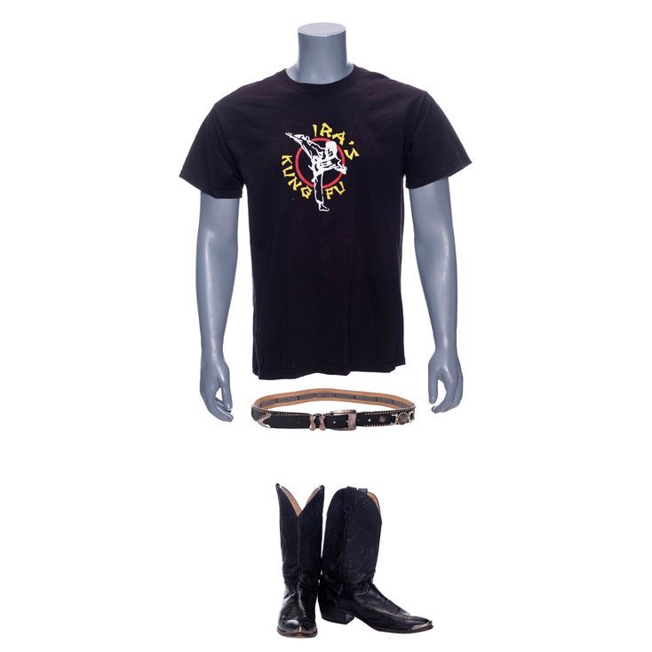 Wolf of Wall Street Auction - Lot #85: Brad's (Bernthal) IRA's Kung Foo Shirt with Belt and ...