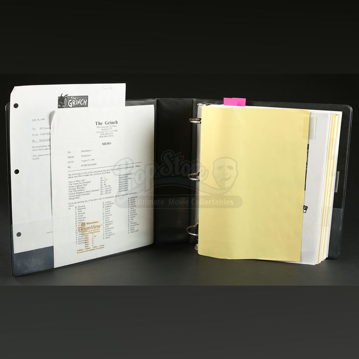 Storyboard Binder | HOW THE GRINCH STOLE CHRISTMAS (2000)