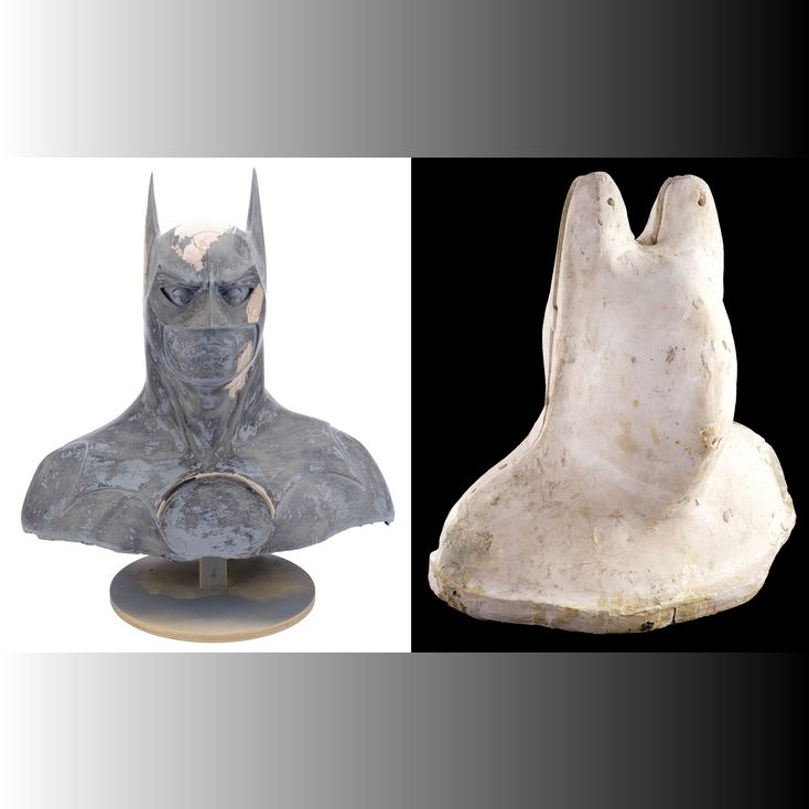 Lot 582 - Production-Made Batman (Michael Keaton) Cowl Cast Display and ...