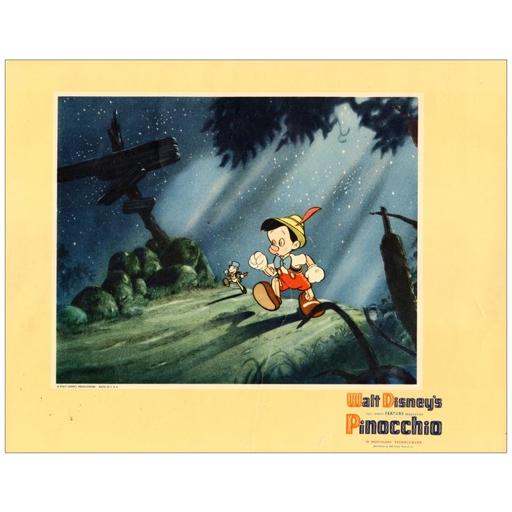 Lot # 499: PINOCCHIO - Lobby Card (11 x 14 ); Fine-