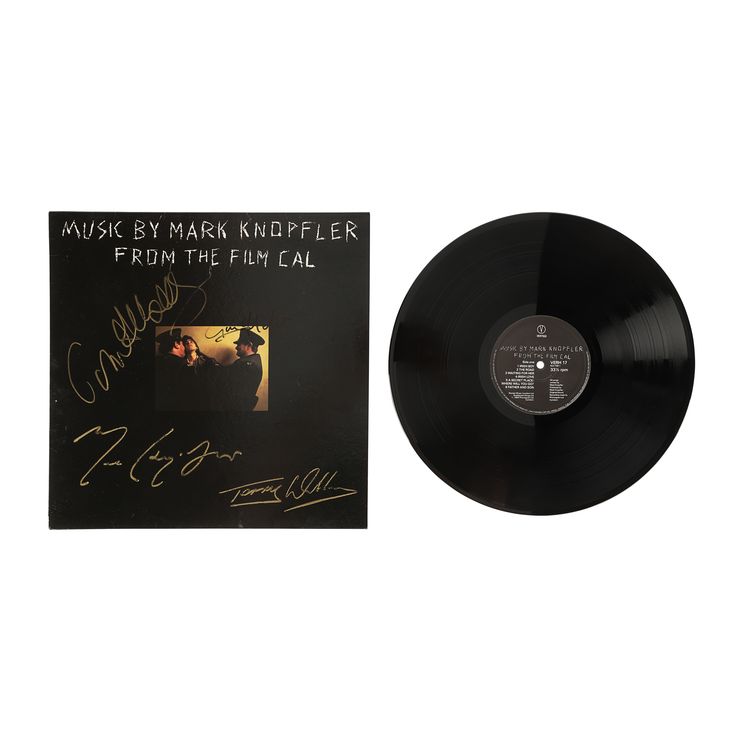 Lot 595. Autographed Music from the Film Cal Vinyl | MARK KNOPFLER