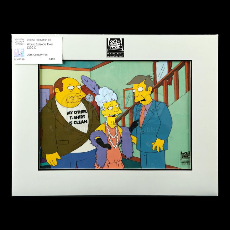 The Simpsons Worst Episode Ever Hand-Painted Animation Cel | SIMPSONS ...