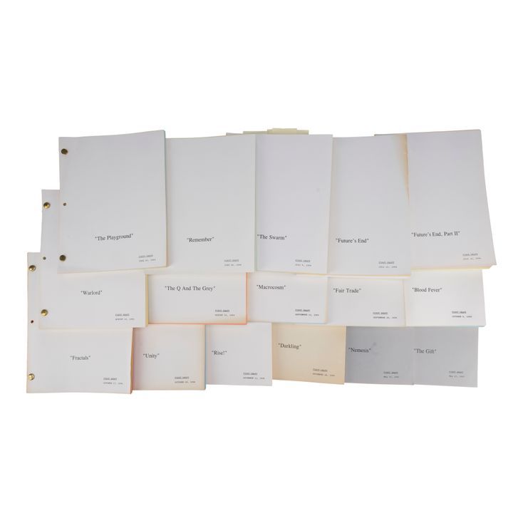 1134. Collection of 15 Season 3 Scripts and Three Season 4 Scripts ...