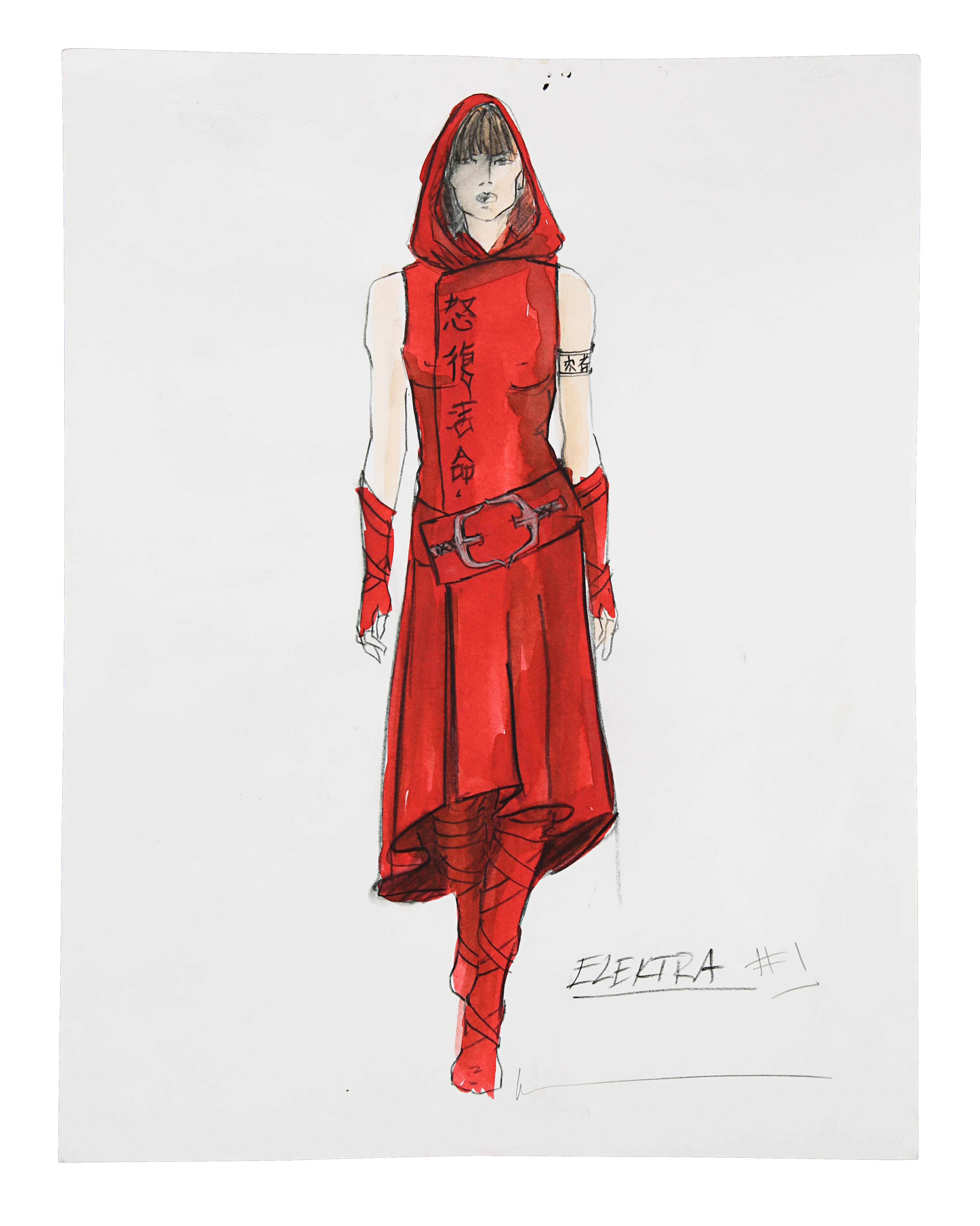 Lot #551 - ELEKTRA (2005) - Hand-illustrated Lisa Tomczeszyn Elektra ...