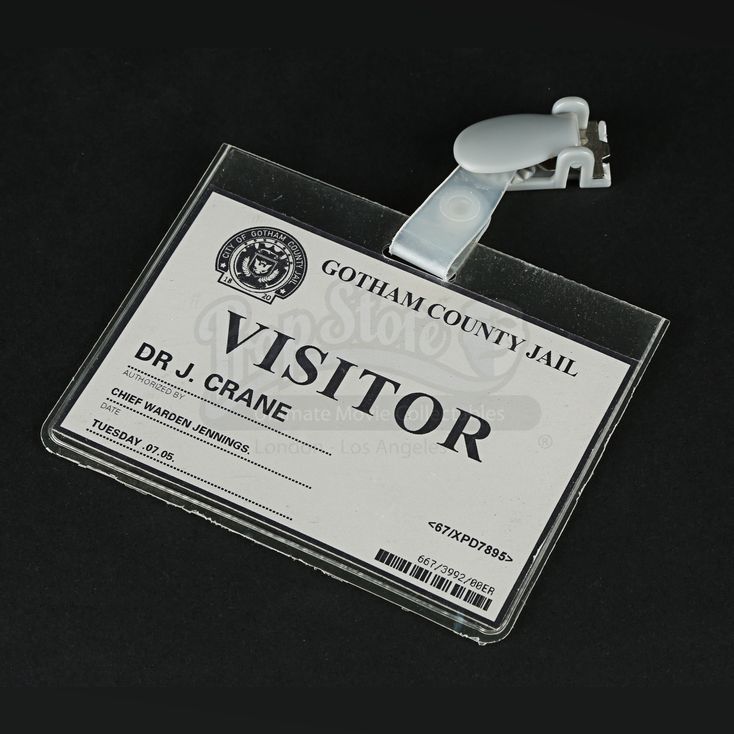 Dr Cranes (Cillian Murphy) Gotham Jail ID | BATMAN BEGINS (2005)