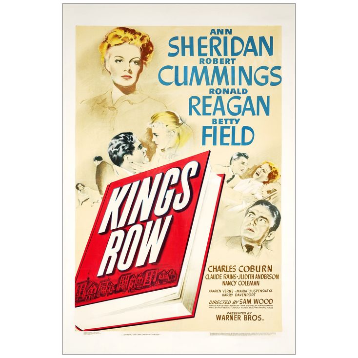 Lot # 910: KINGS ROW - One-Sheet (27 x 41 ); Very Fine- on Linen