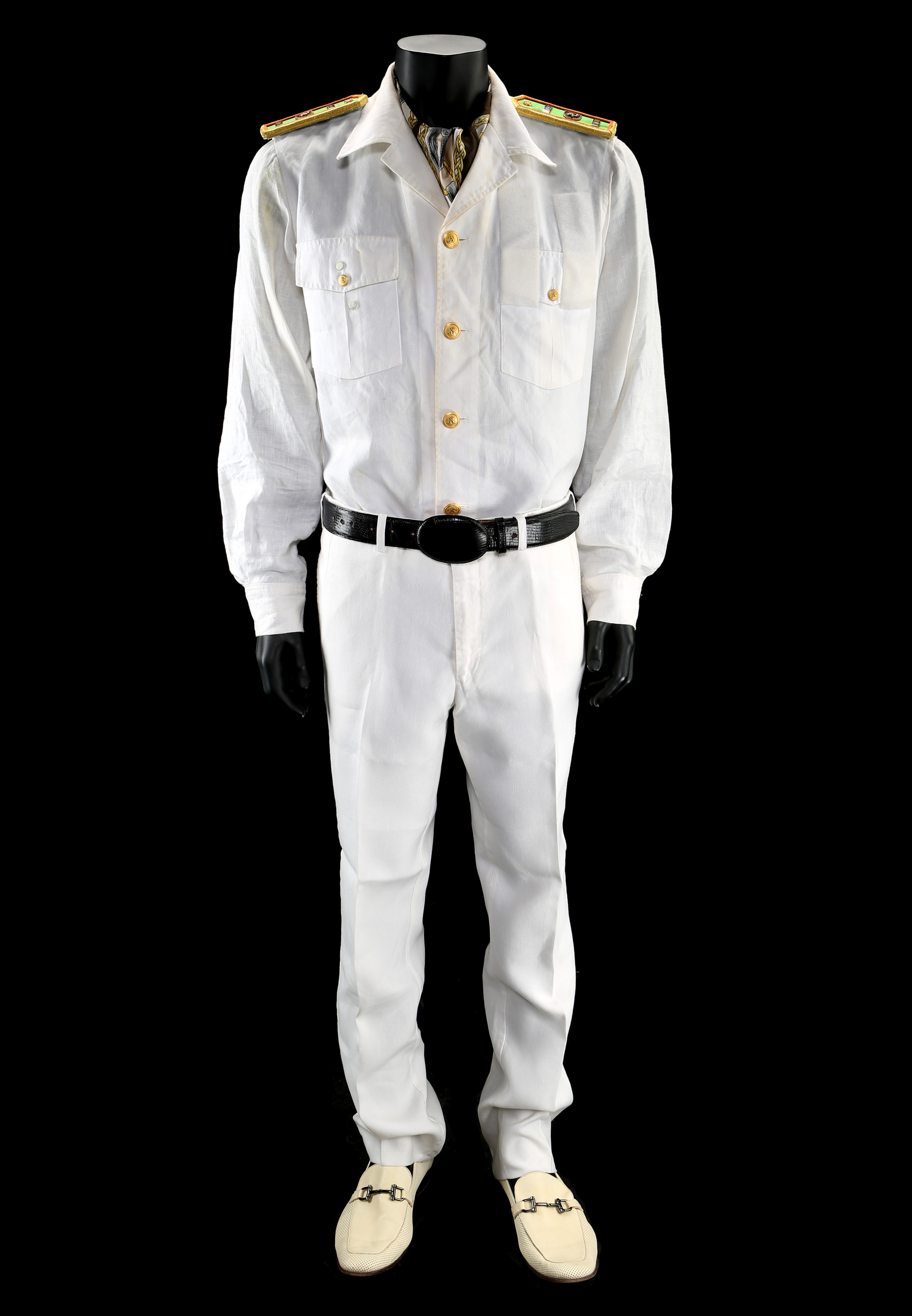 Lot #530 - THE DICTATOR (2012) - Aladeen's White Naval Costume