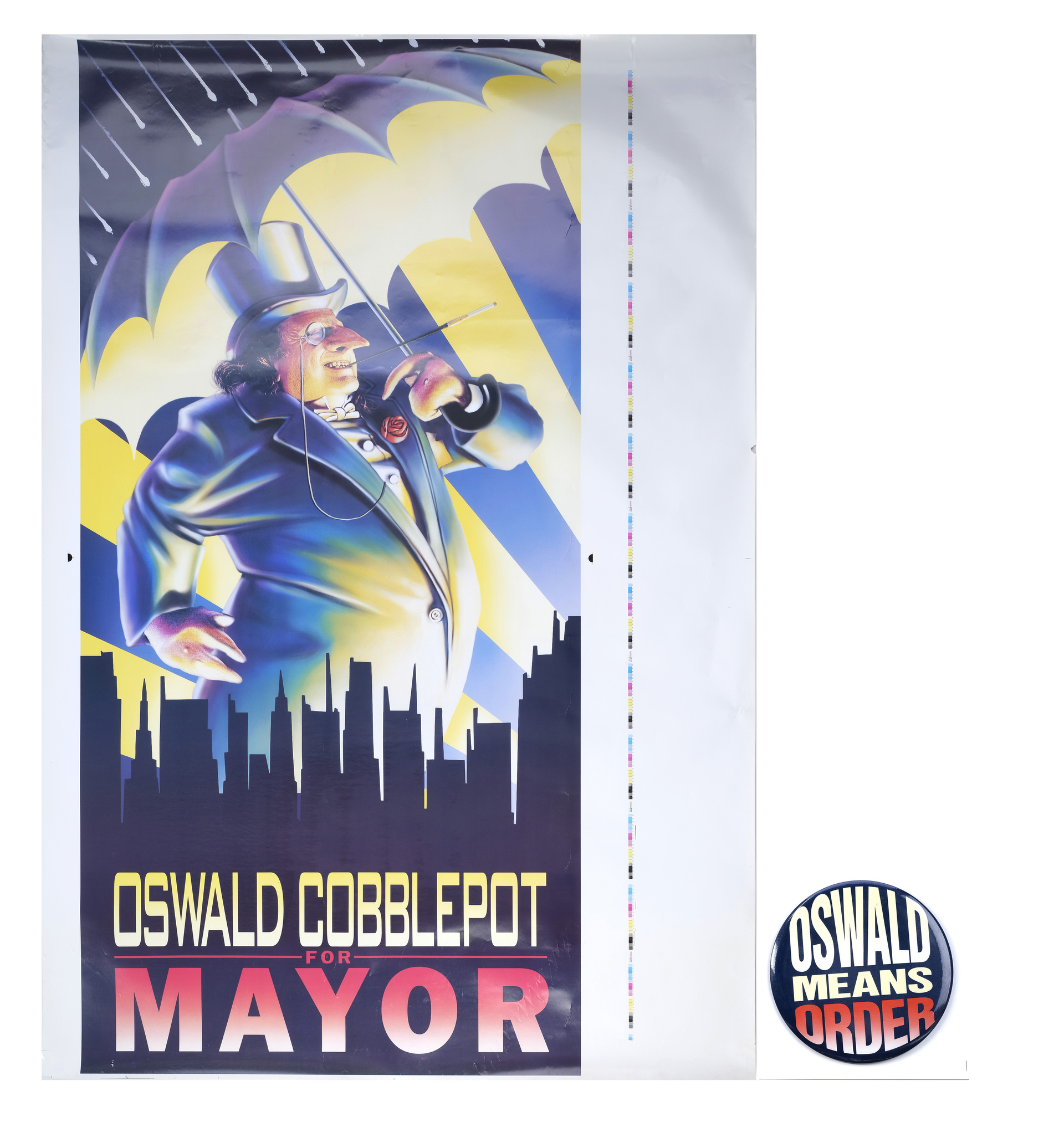 Batman Returns Penguin Mayor Button