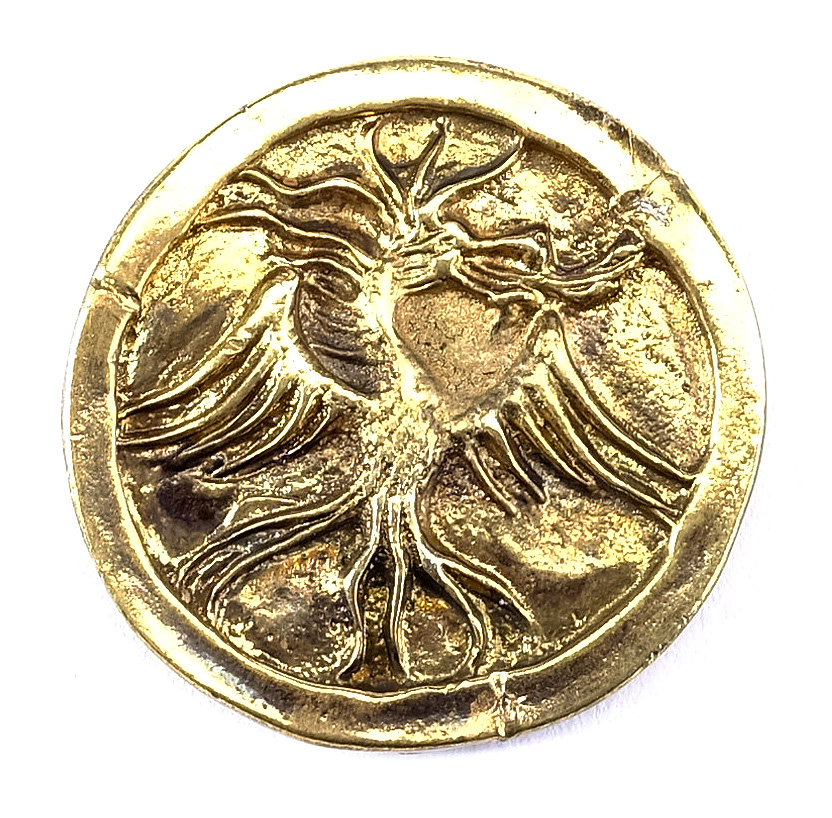 Lot #477 - BRAM STOKER'S DRACULA (1992) - Gold Dracula Coin