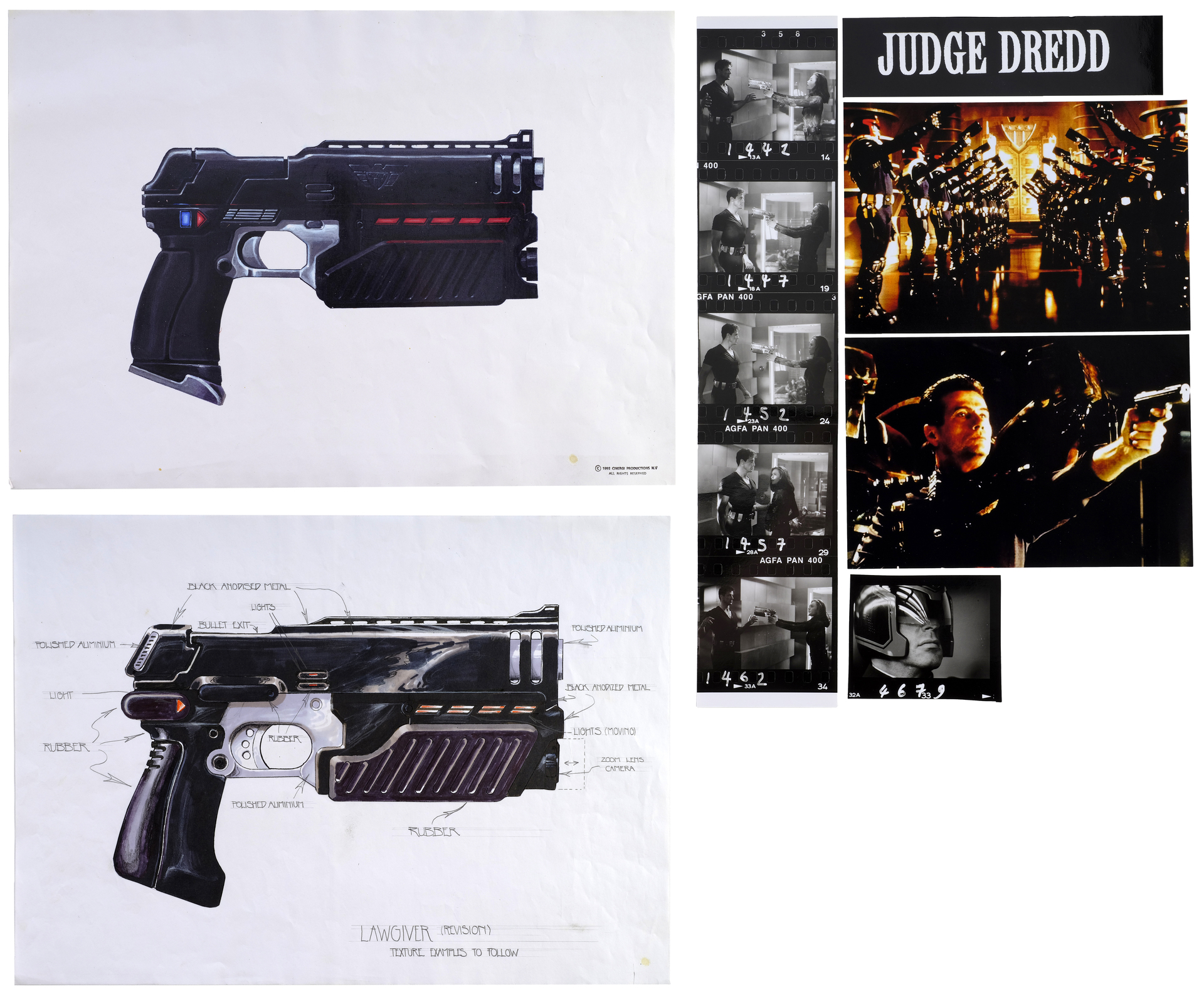 Lot #714 - JUDGE DREDD (1995) - Charles Lippincott Collection: Hand ...