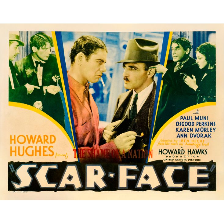 357. SCARFACE - Half Sheet Half Sheet (22 x 28) Very Fine- on Paper ...