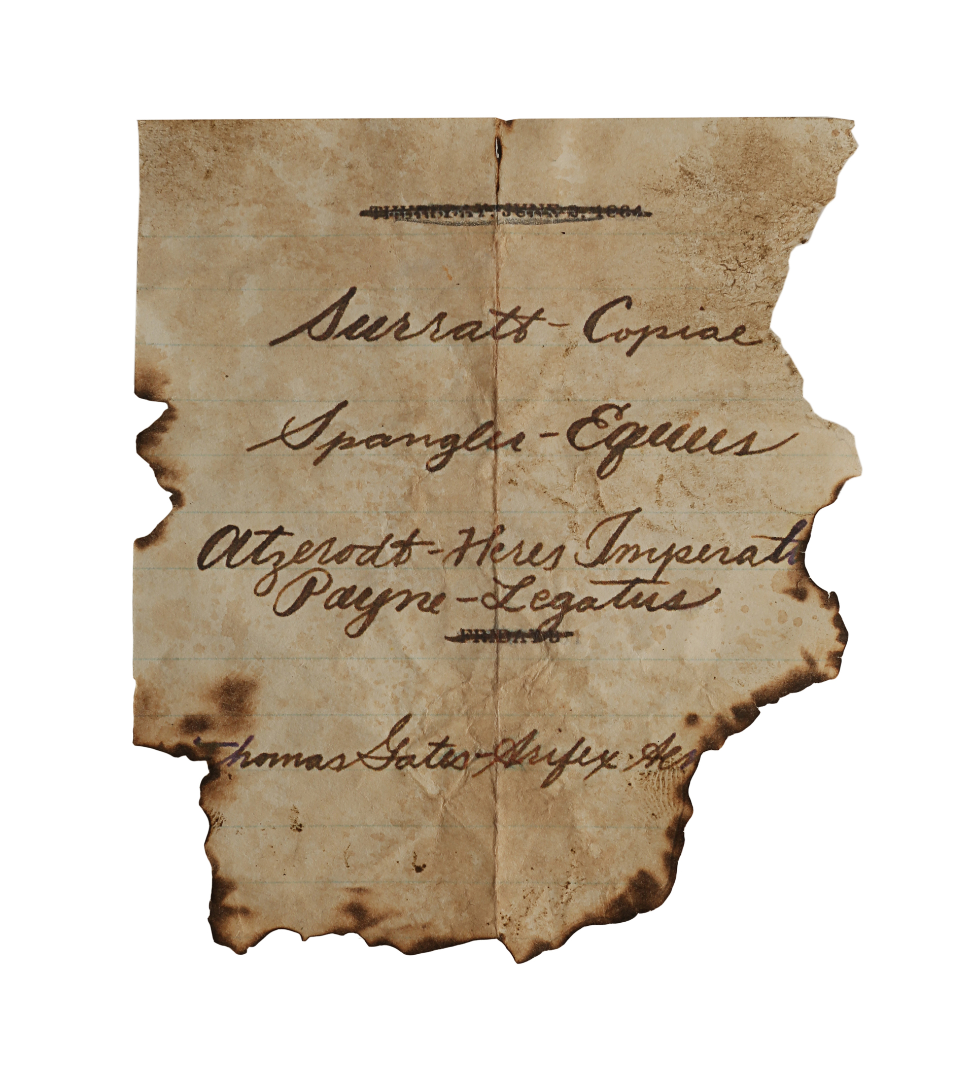 John Wilkes Booth Diary
