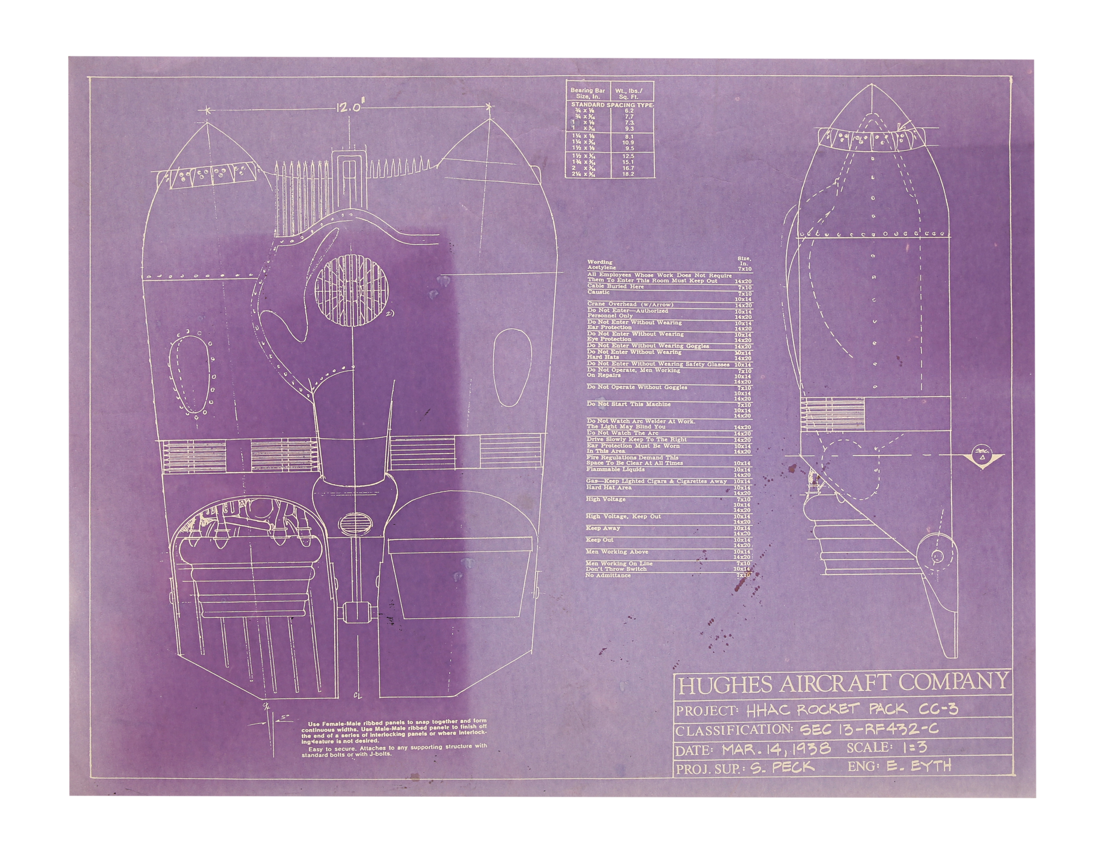 Lot #842 - ROCKETEER, THE (1991) - Howard Hughes' (Terry O'Quinn ...