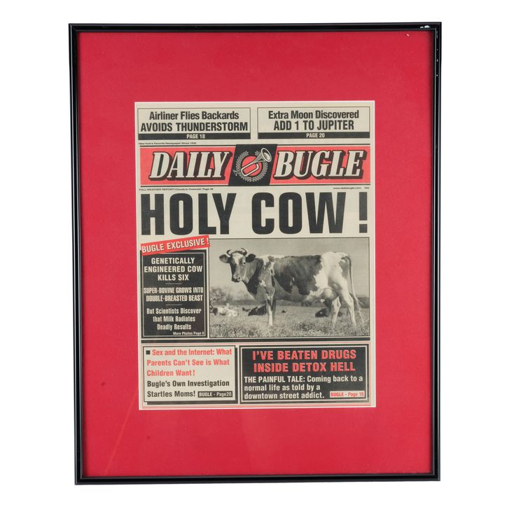 403. Framed Holy Cow Daily Bugle Newspaper | SPIDER-MAN (2002)