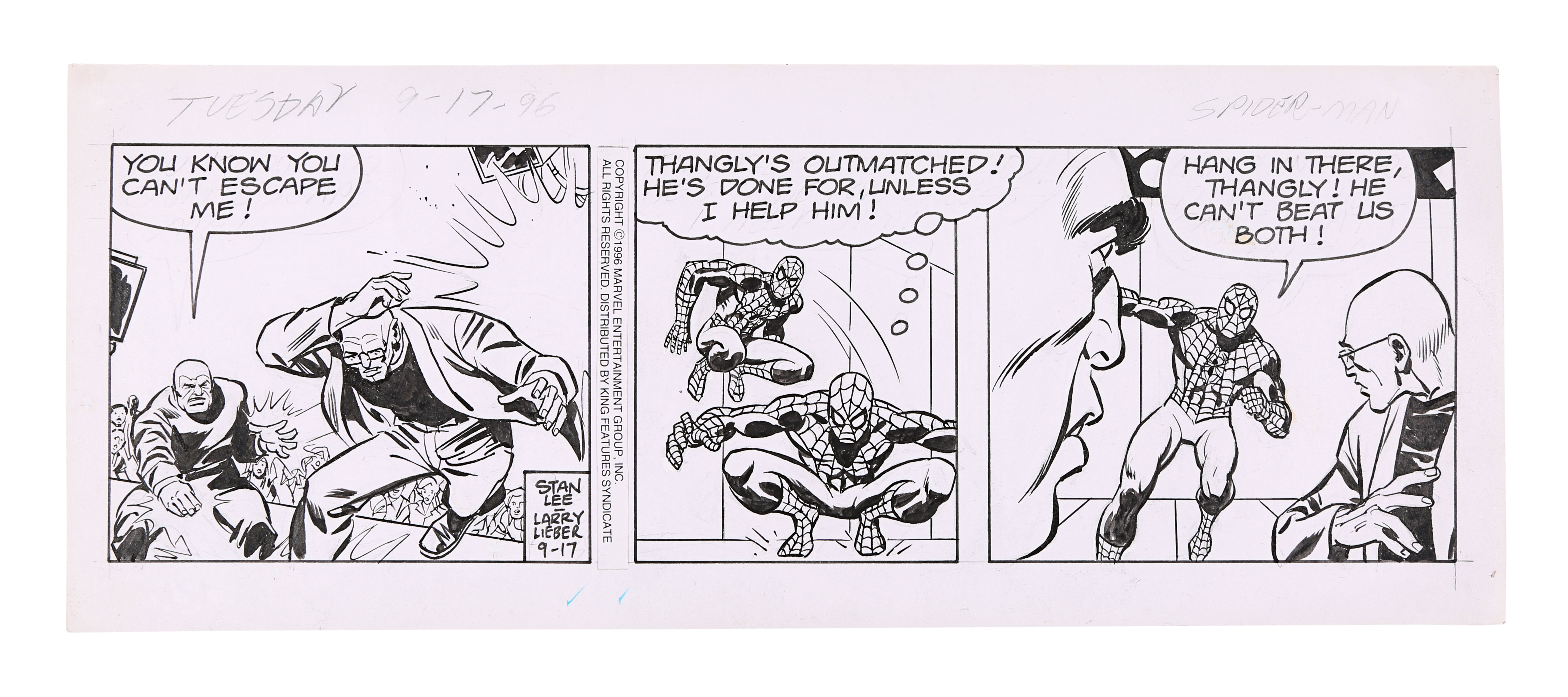 Lot #873 - SPIDER-MAN (2002) - Spider-Man Original Pen-and-ink Larry ...