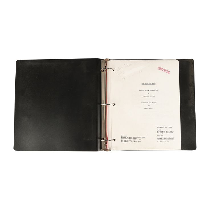 Script Binder | THIN RED LINE, THE (1998)