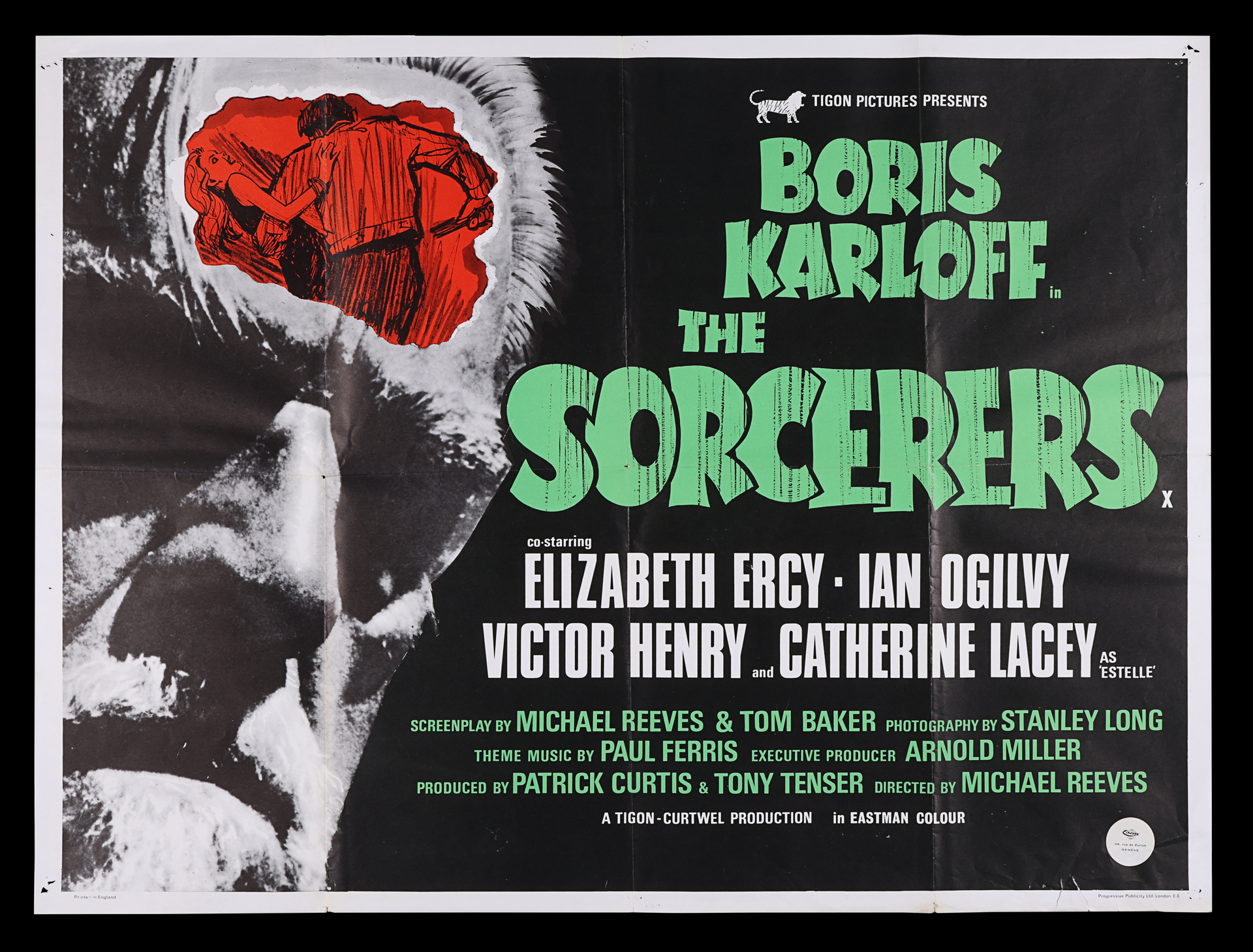 Lot #462 - THE SORCERERS (1967) - UK Quad, 1967