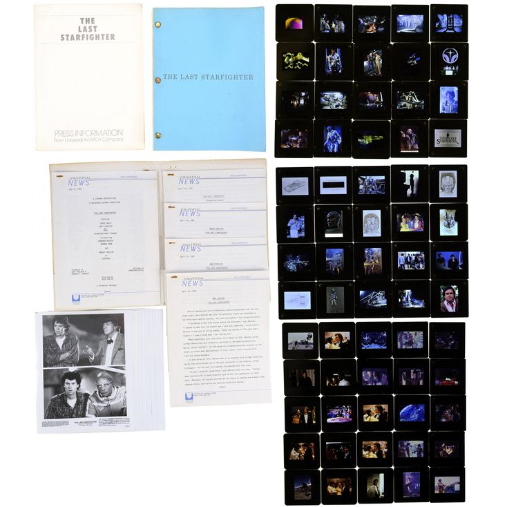 286. Bound Final Revised Draft Script with Production Slides and Press ...