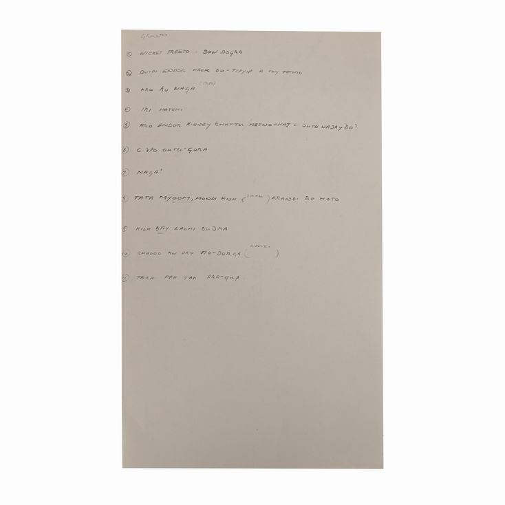 Lot 1012 - Anthony Daniels Collection Anthony Daniels Handwritten ...