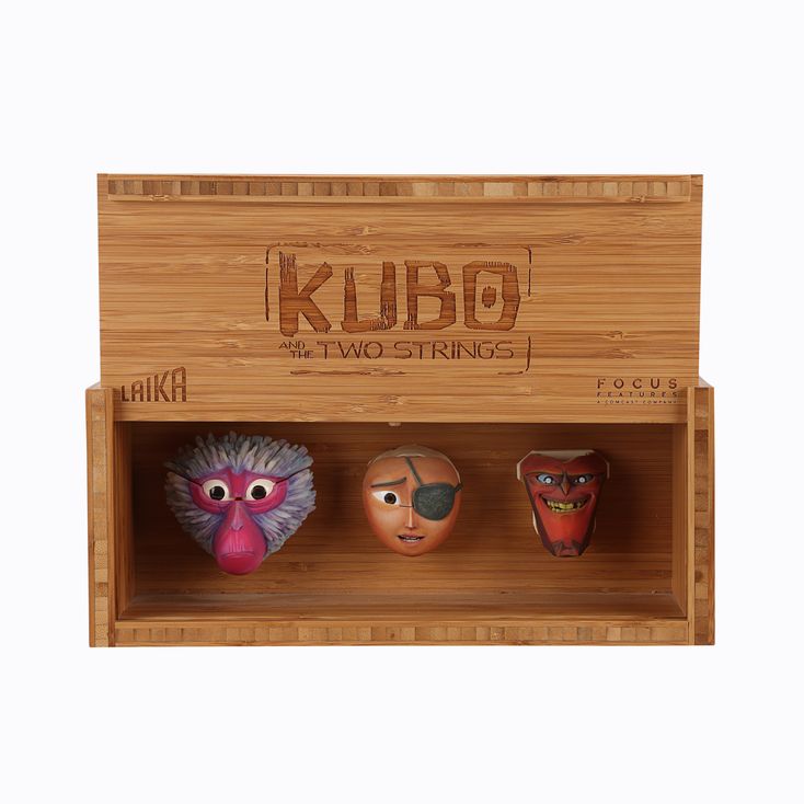 Lot 1343 - Kubo, Monkey, and Beetle Stop-Motion Puppet Faces Crew Gift ...