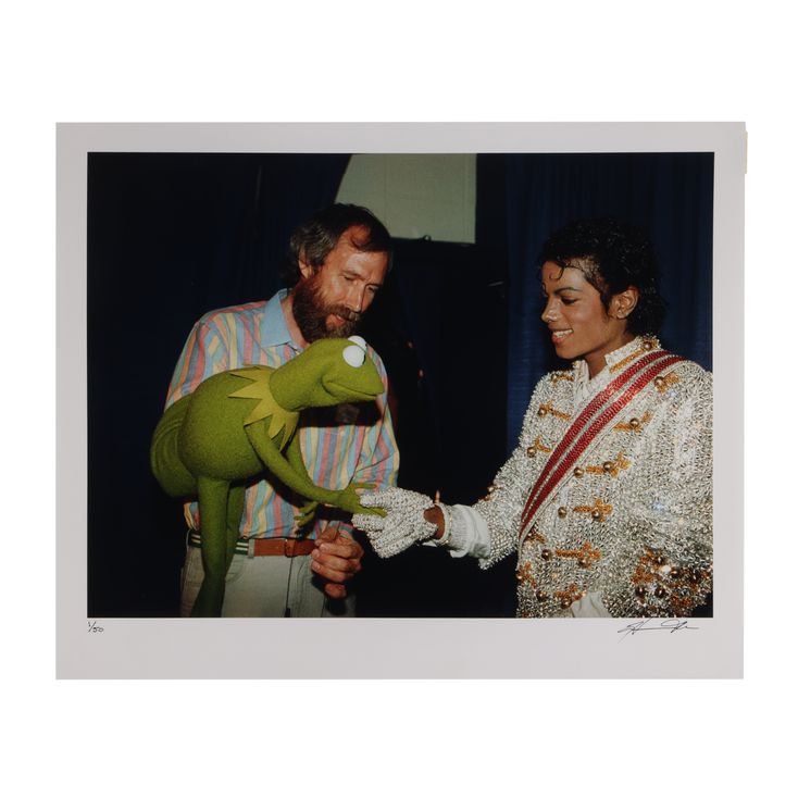226. Michael Jackson Michael Jackson with Jim Henson and Kermit the ...
