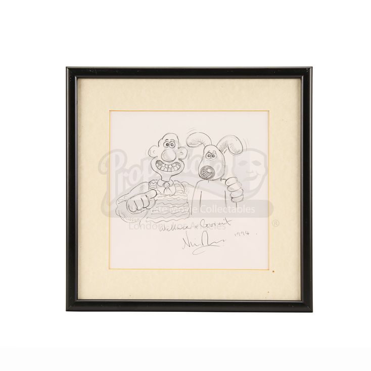 Nick Park Signed Hand Drawn Wallace Gromit Picture | WALLACE & GROMIT ...