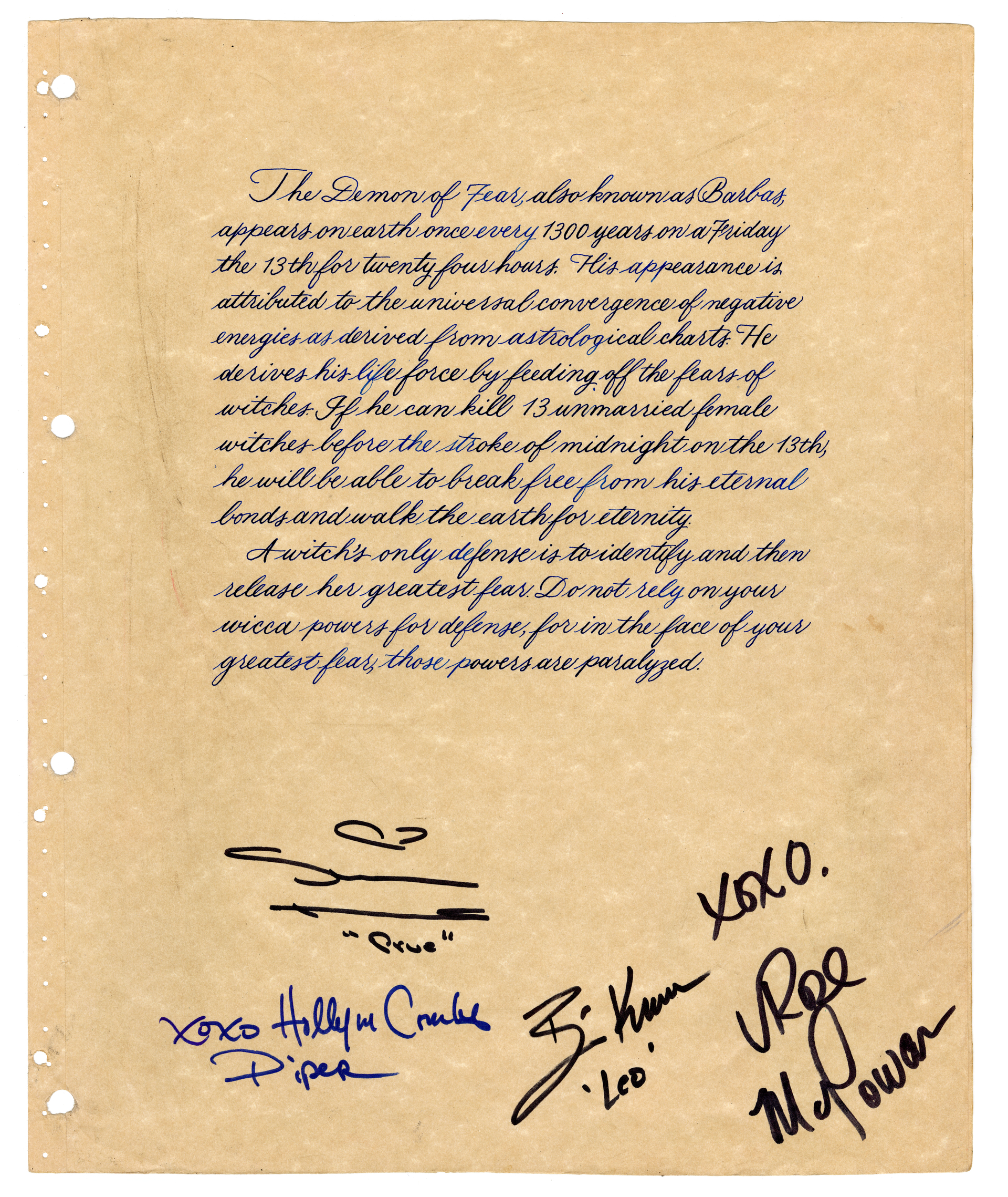 Charmed Book Of Shadows Pages