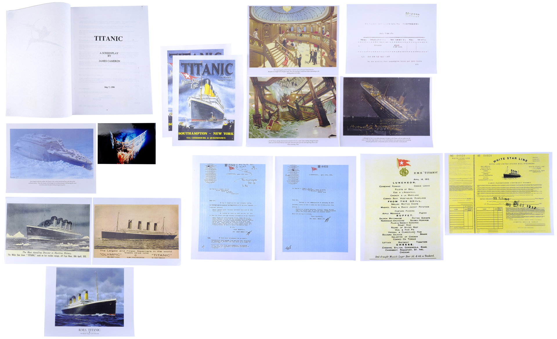 Lot # 1864: Titanic (1997) - Ralph White's Personal Script with 15 ...