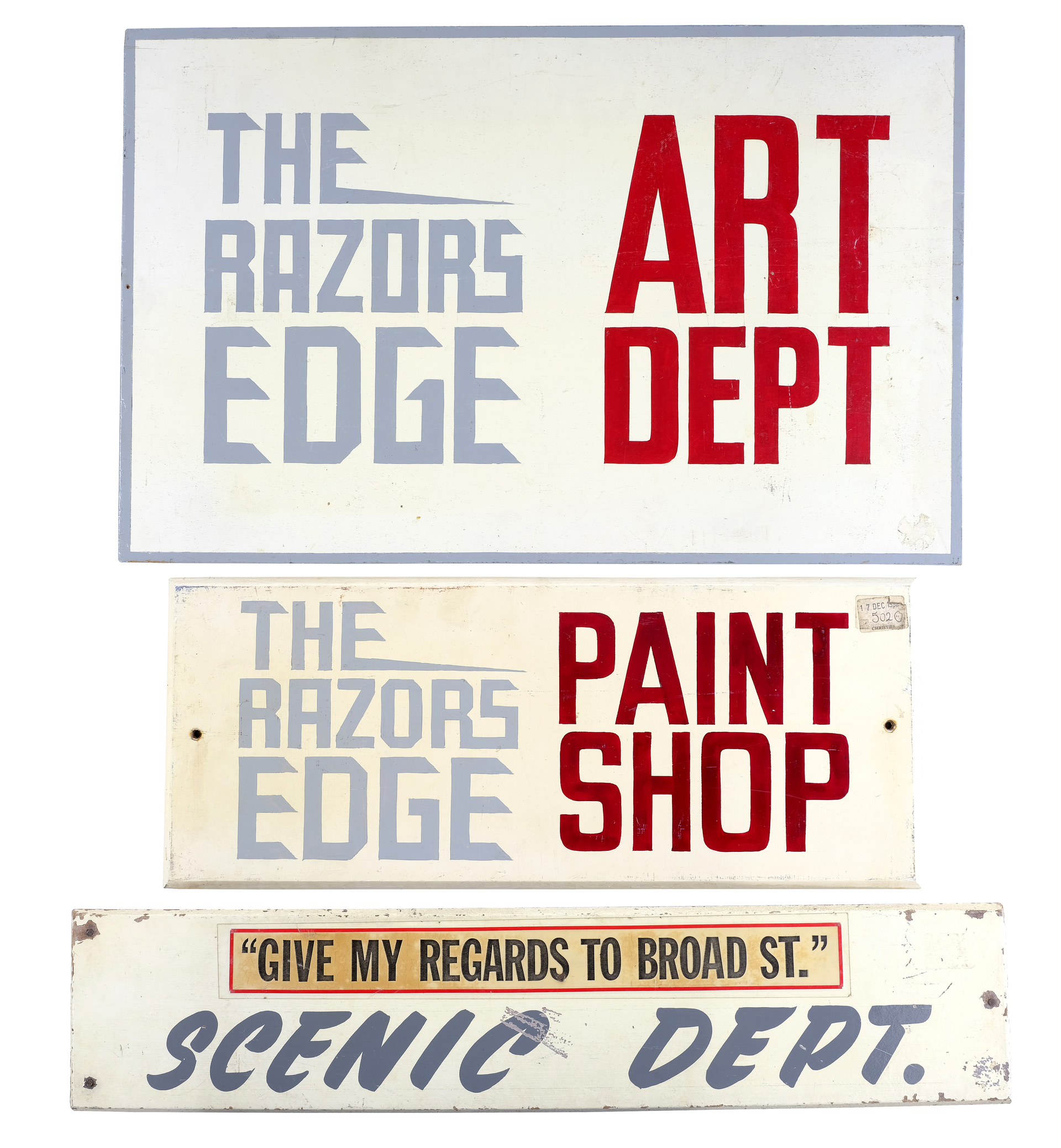 Lot # 773: Give My Regards To Broad Street (1984)/The Razor's Edge ...