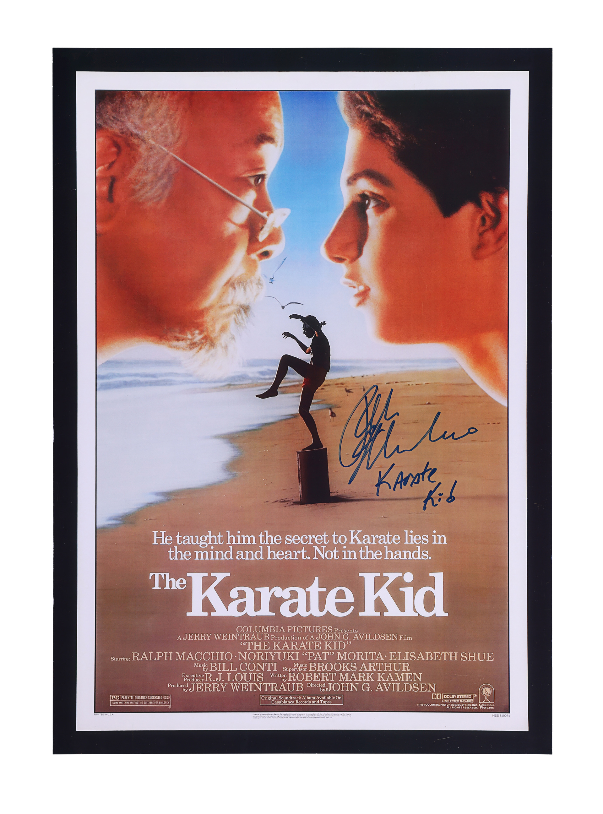 Lot #392 - THE KARATE KID (1983) - Ralph Macchio Autographed Poster