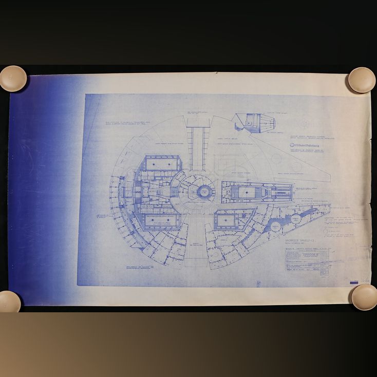 Millennium Falcon External Plan of Paneling and Dressing to Underside ...
