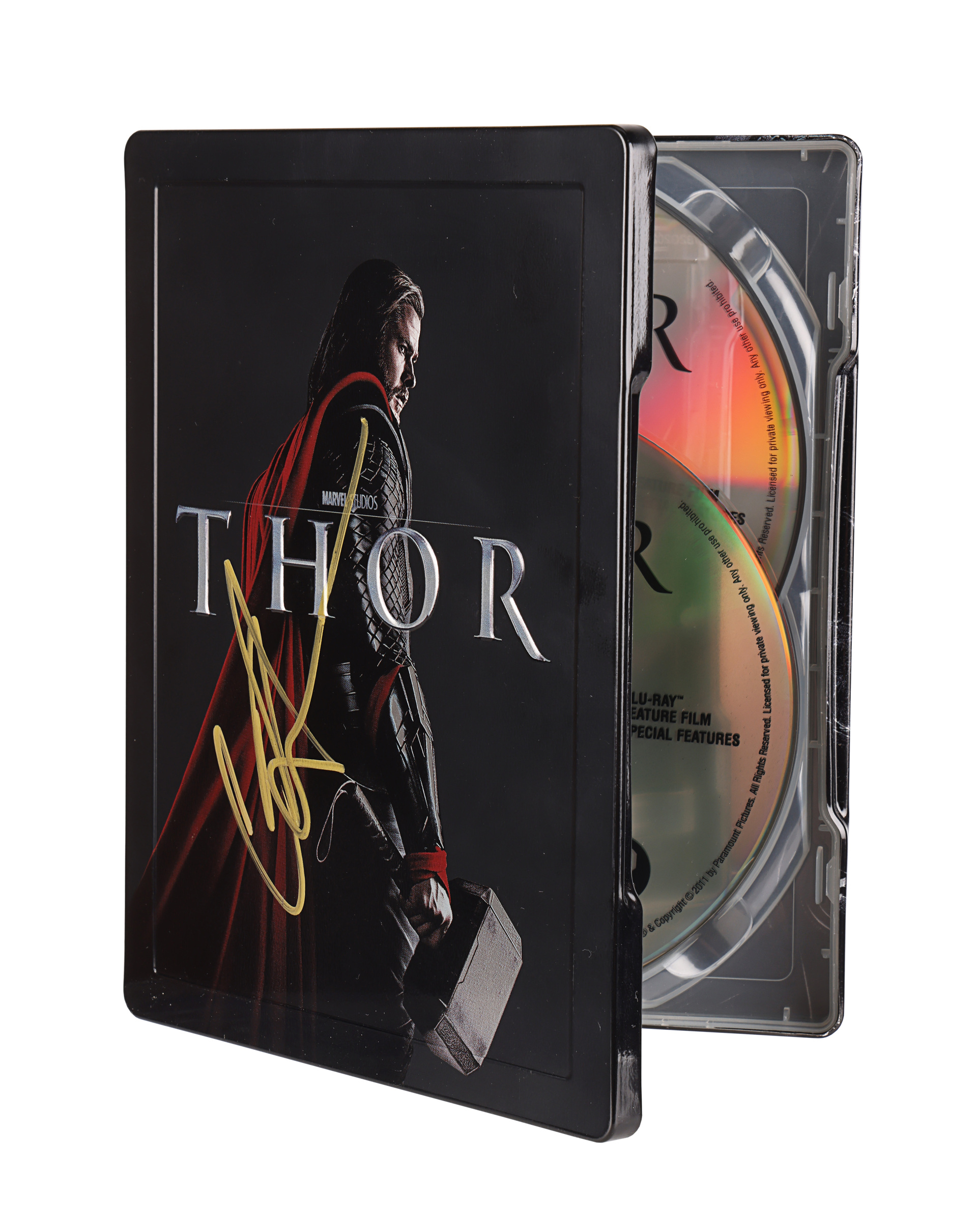 Lot #544 - THOR (2011) - Chris Hemsworth Autographed Steelbook Blu-ray ...