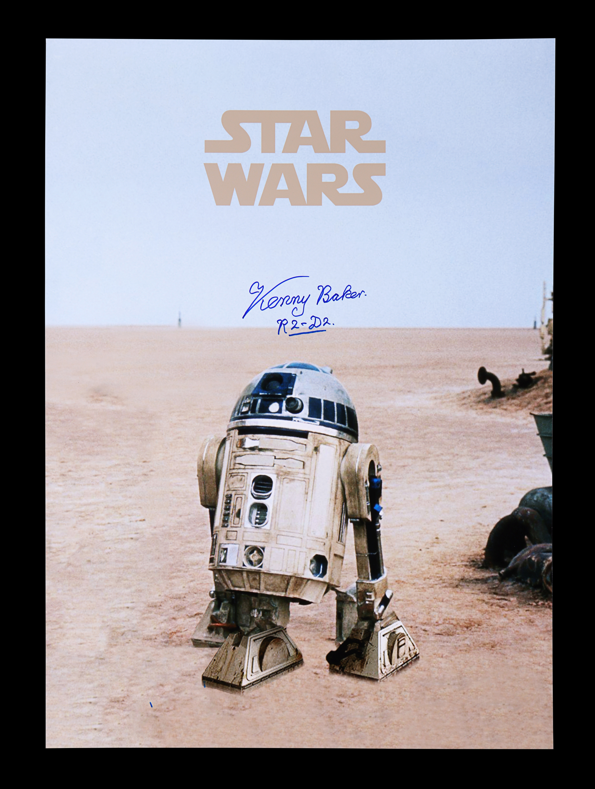 Lot #486 - STAR WARS: EP IV - A NEW HOPE (1977) - Kenny Baker Autographed R2-D2 Photograph, 2016