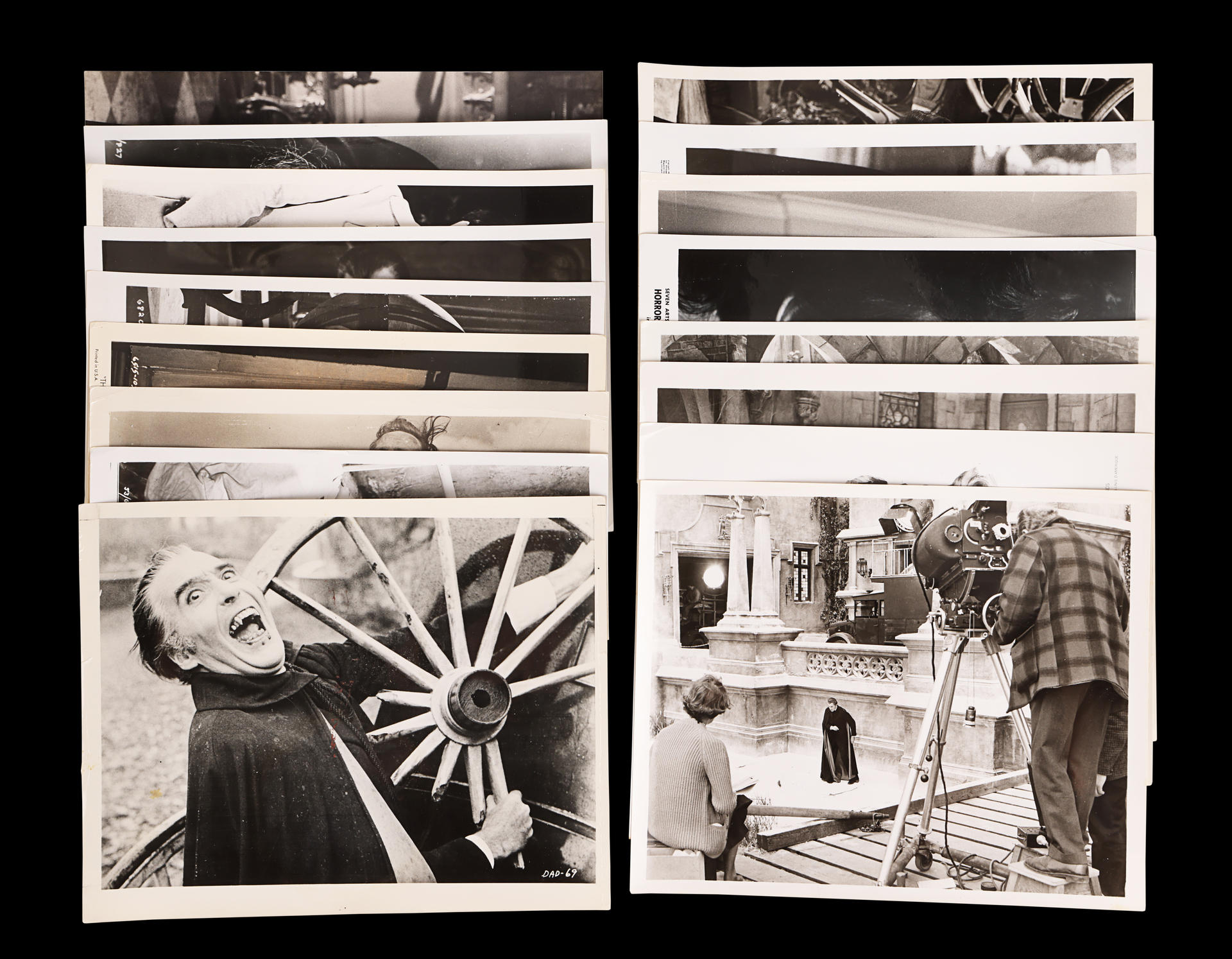 Lot #551 - VARIOUS HAMMER HORROR PRODUCTIONS - Collection of Black-and ...