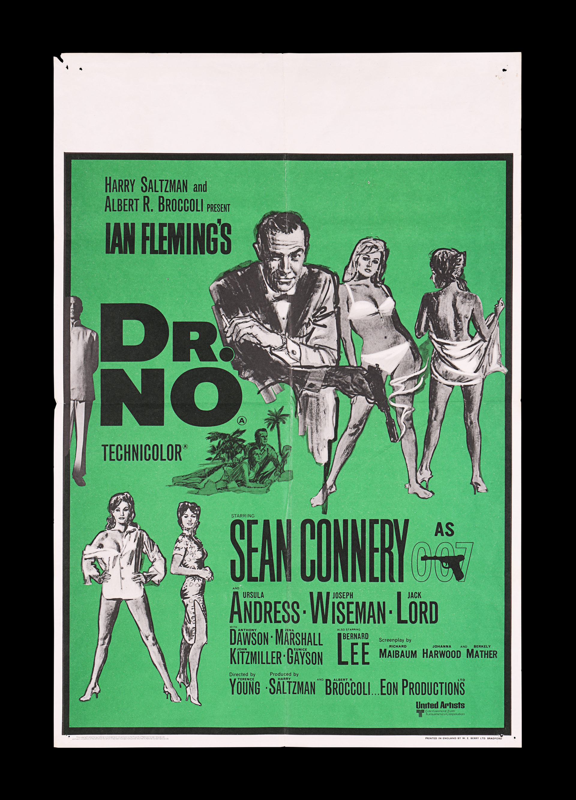 Lot #342 - JAMES BOND: DR. NO (1962) - British Double Crown, 1968 Re ...