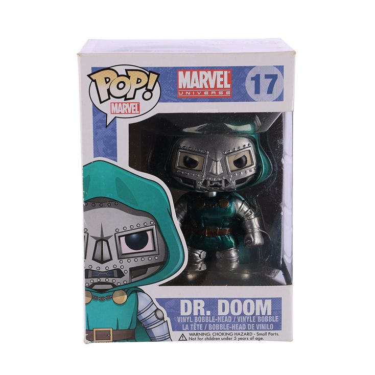 Lot #58 - MARVEL UNIVERSE - Funko POP! Dr. Doom #17 Metallic