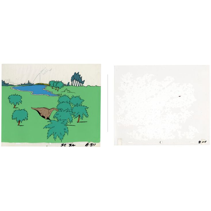 747. Hand-Painted Dinosaur and Mosquito Animation Cels | JURASSIC PARK ...