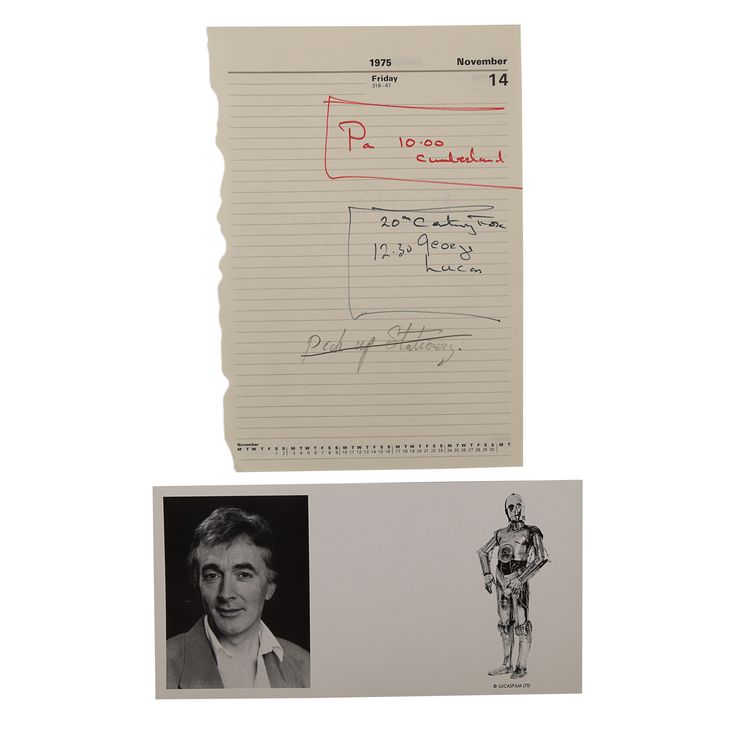 Lot #668: STAR WARS: A NEW HOPE (1977) - Anthony Daniels Collection ...