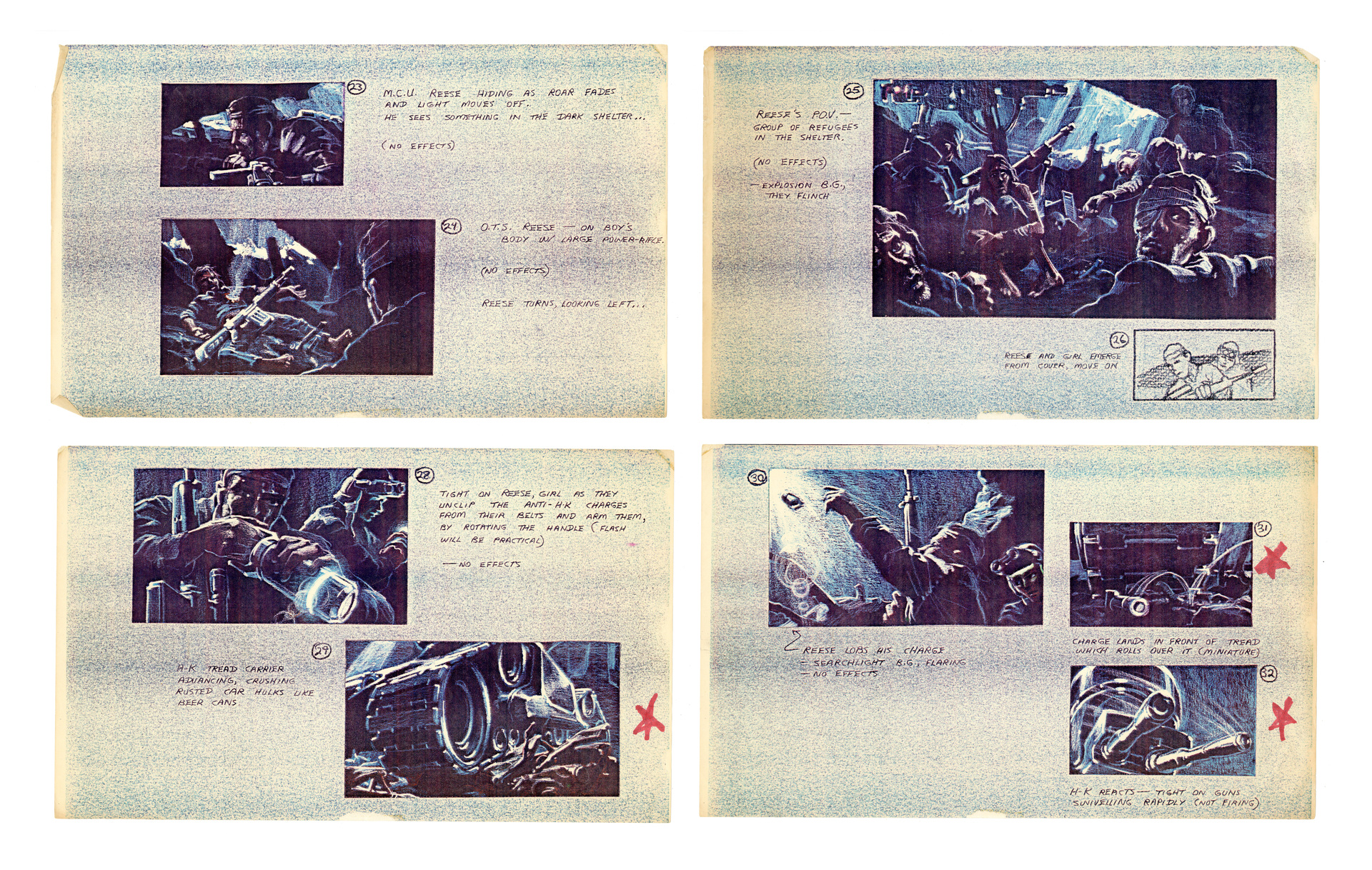 Lot # 1353: The Terminator (1984) - Set of Printed Future War ...