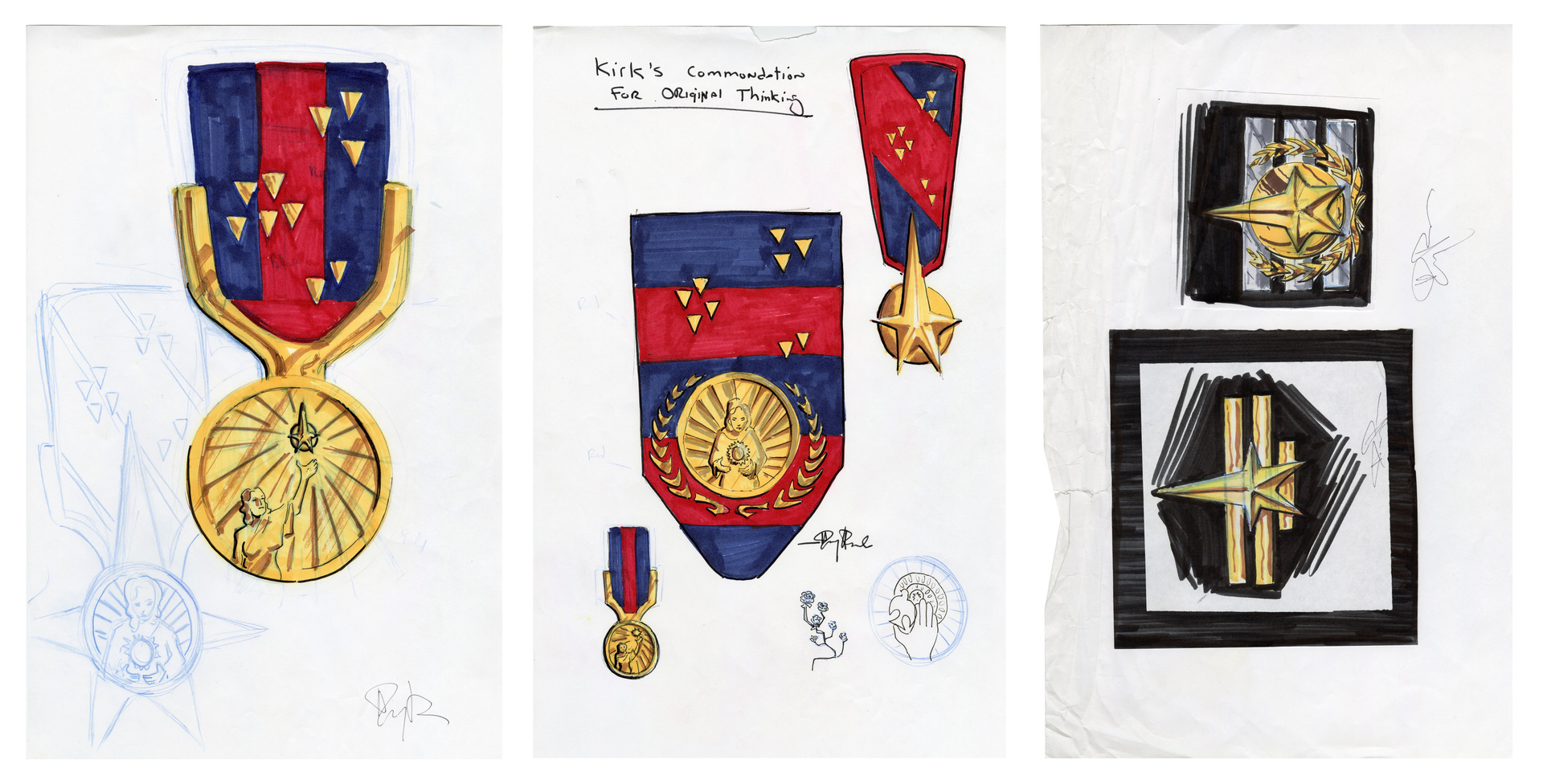 Lot # 1232: Star Trek (2009) - Set of Three Hand-Illustrated Doug Brode ...