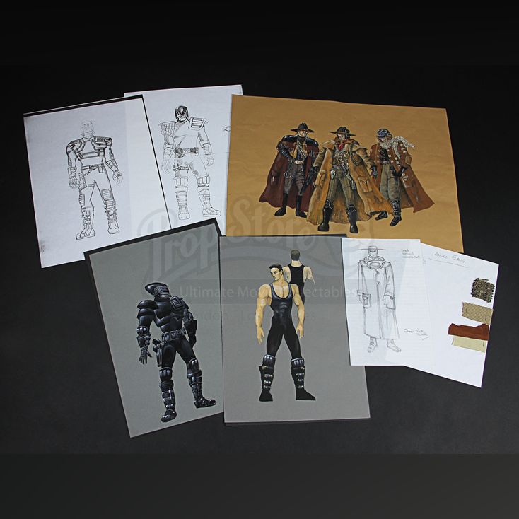 Costume Design Artwork Set | JUDGE DREDD (1995)