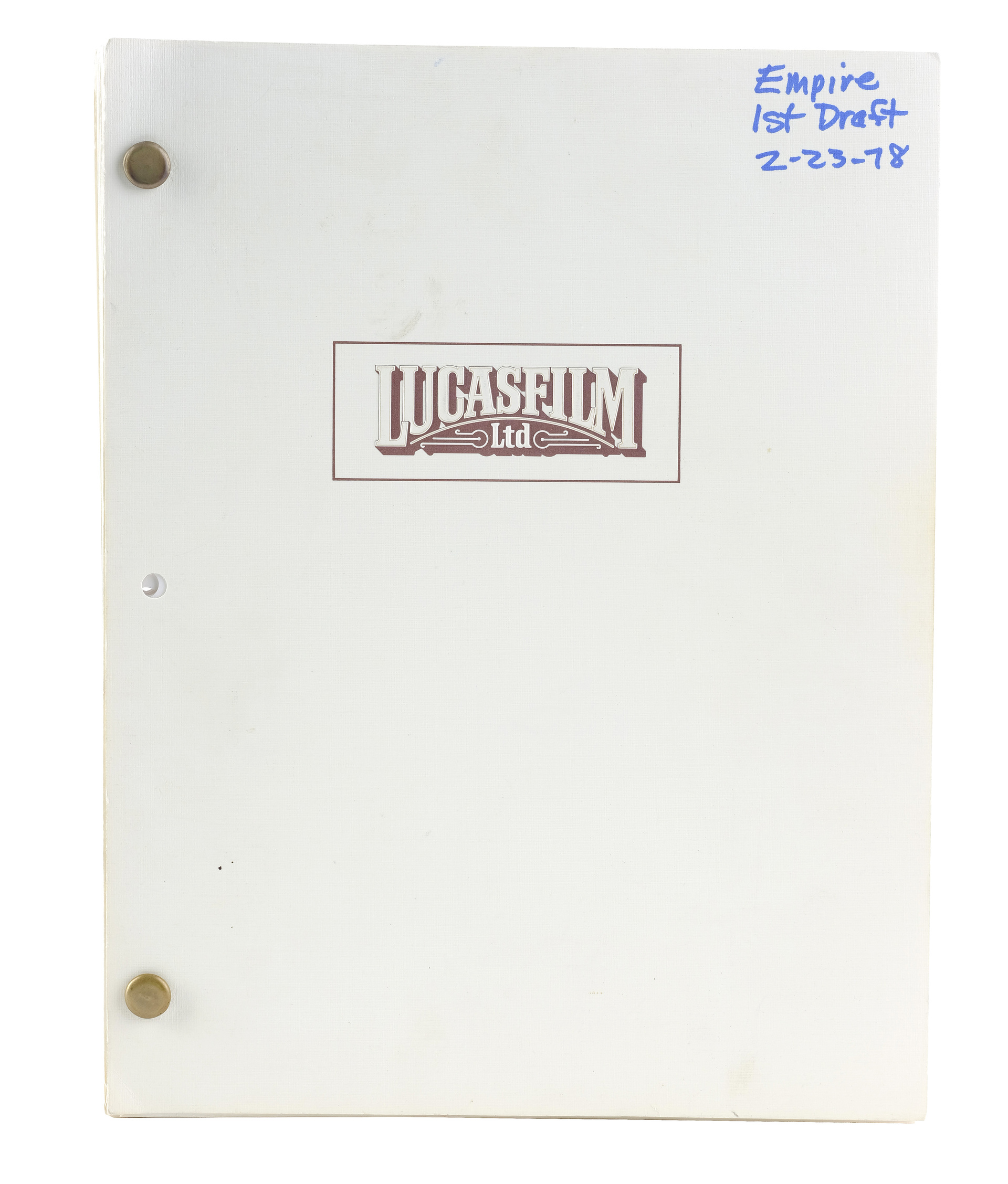 Lot # 1275: Star Wars: The Empire Strikes Back (1980) - Bound Annotated ...