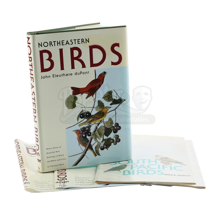 John du Ponts (Steve Carell) Northeastern Birds Book and Dust Jackets ...