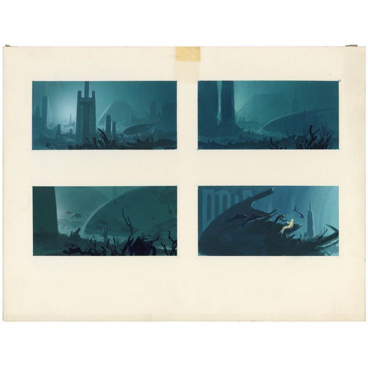 588. Hand-Painted Ralph McQuarrie Production Thumbnail Illustrations ...