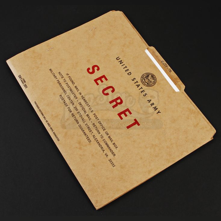 US Army Afghanistan Mobilization Briefing Folder | LIONS FOR LAMBS (2007)