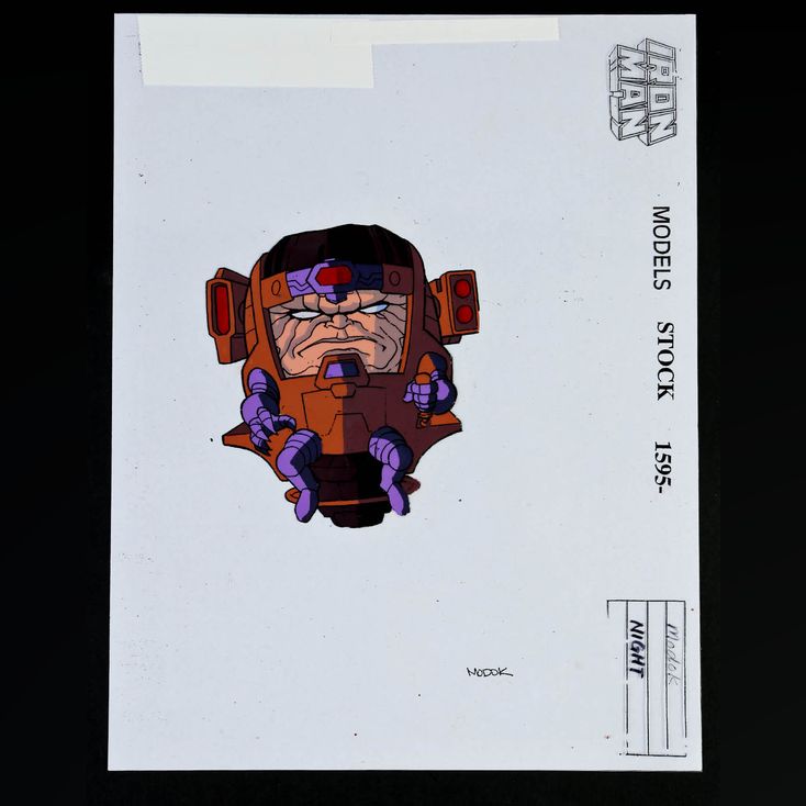 MODOK Painted Animation Cel - Night | IRON MAN (1994-1996)