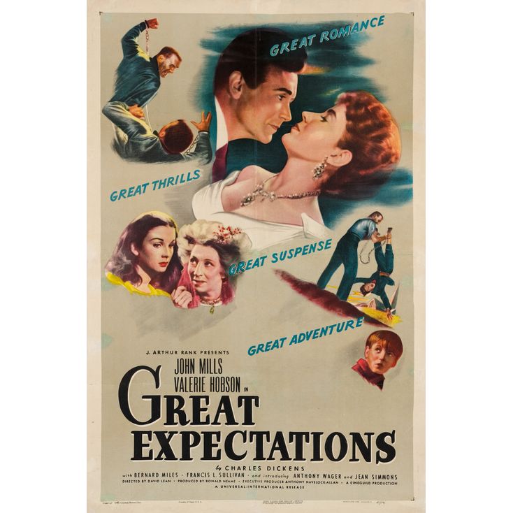 468. GREAT EXPECTATIONS - One Sheet (27 x 41) Fine on Linen | GREAT ...