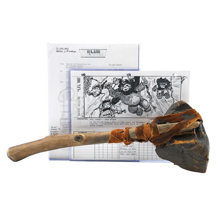 Ewok Axe with Storyboards and Manifests | STAR WARS: RETURN OF THE JEDI ...
