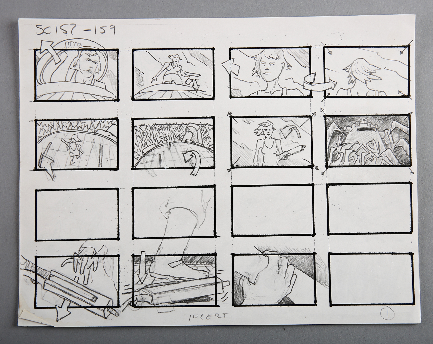 Hand-Drawn Storyboard Scenes 81-91 by Phil Tippett | STARSHIP TROOPERS ...